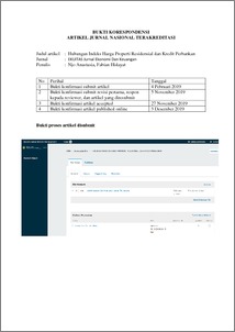 Hubungan Indeks Harga Properti Residenaial, Produk Domestik Bruto, Suku ...