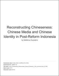 Reconstructing Chineseness: Chinese Media and Chinese Identity in ...
